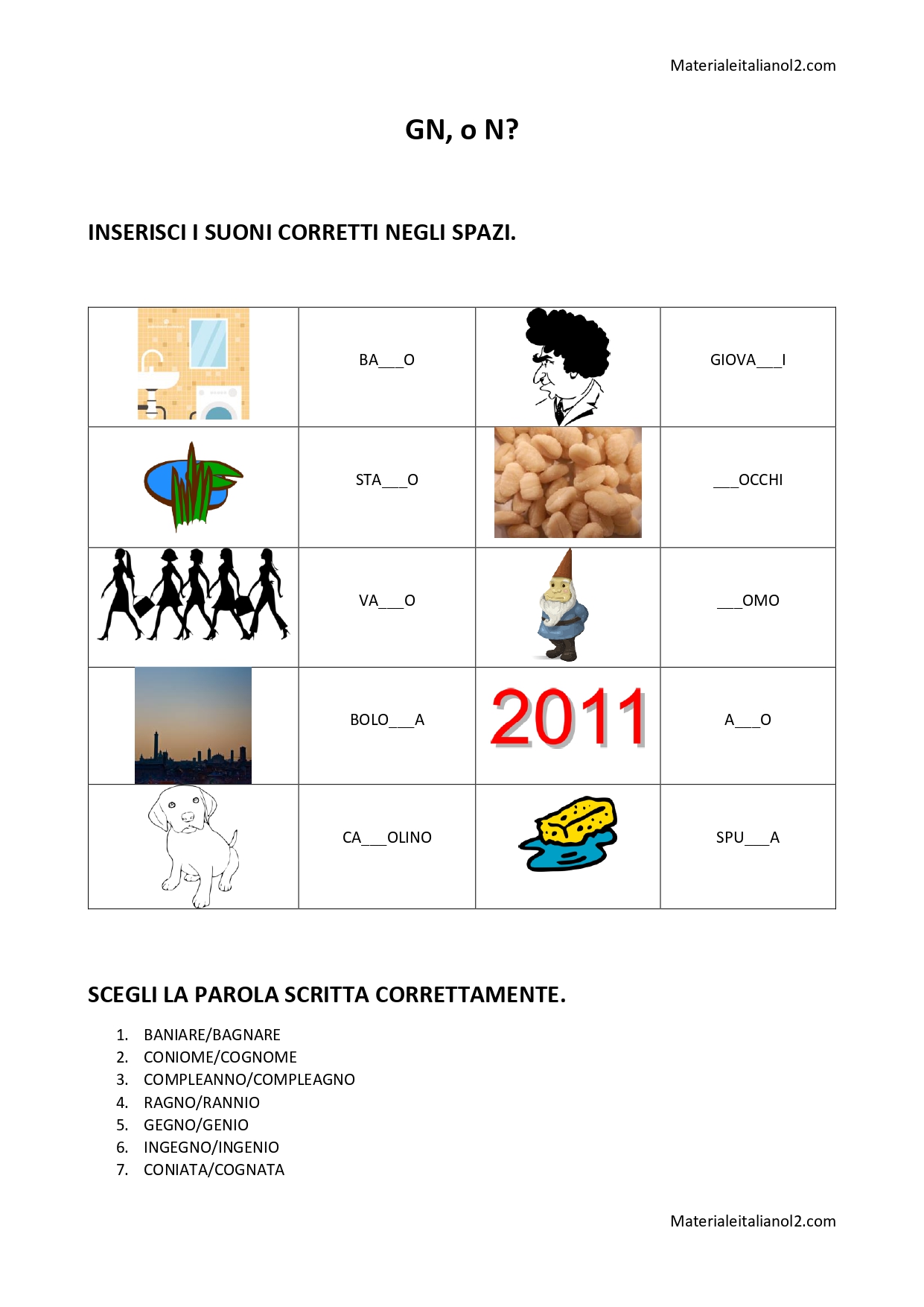 Ortografia – Materiale Italiano L2