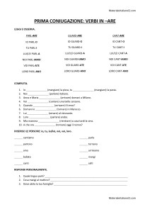 Grammatica – Materiale Italiano L2