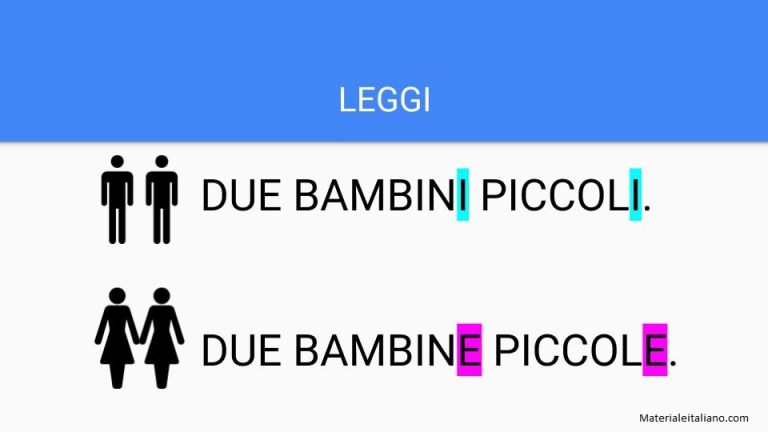 Grammatica – Materiale Italiano L2